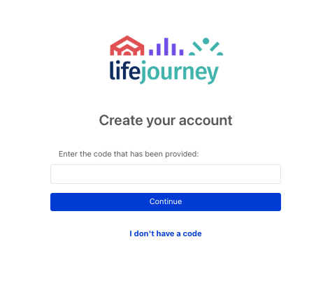 How to activate your LifeJourney Application account via the web