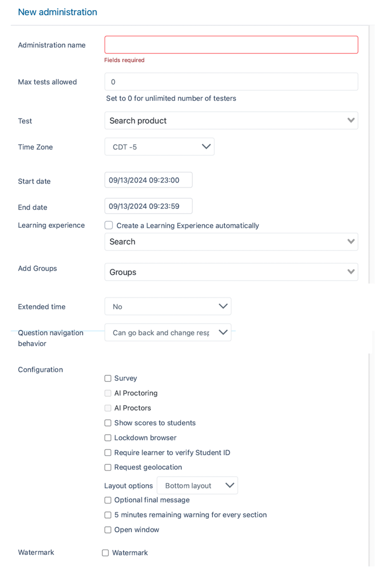 E-Proficiency Profile Administrator - Quick Start Guide