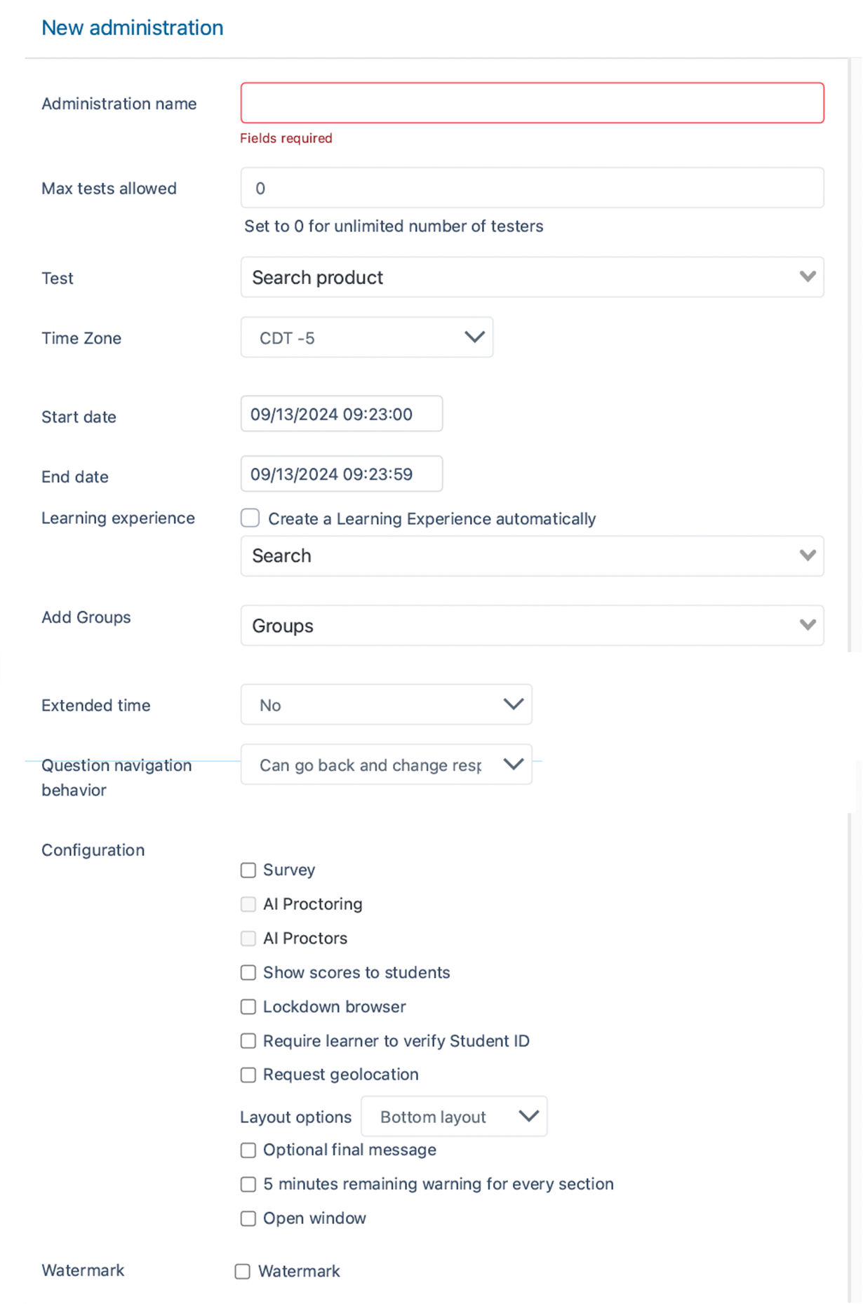 E-Proficiency Profile Administrator - Quick Start Guide