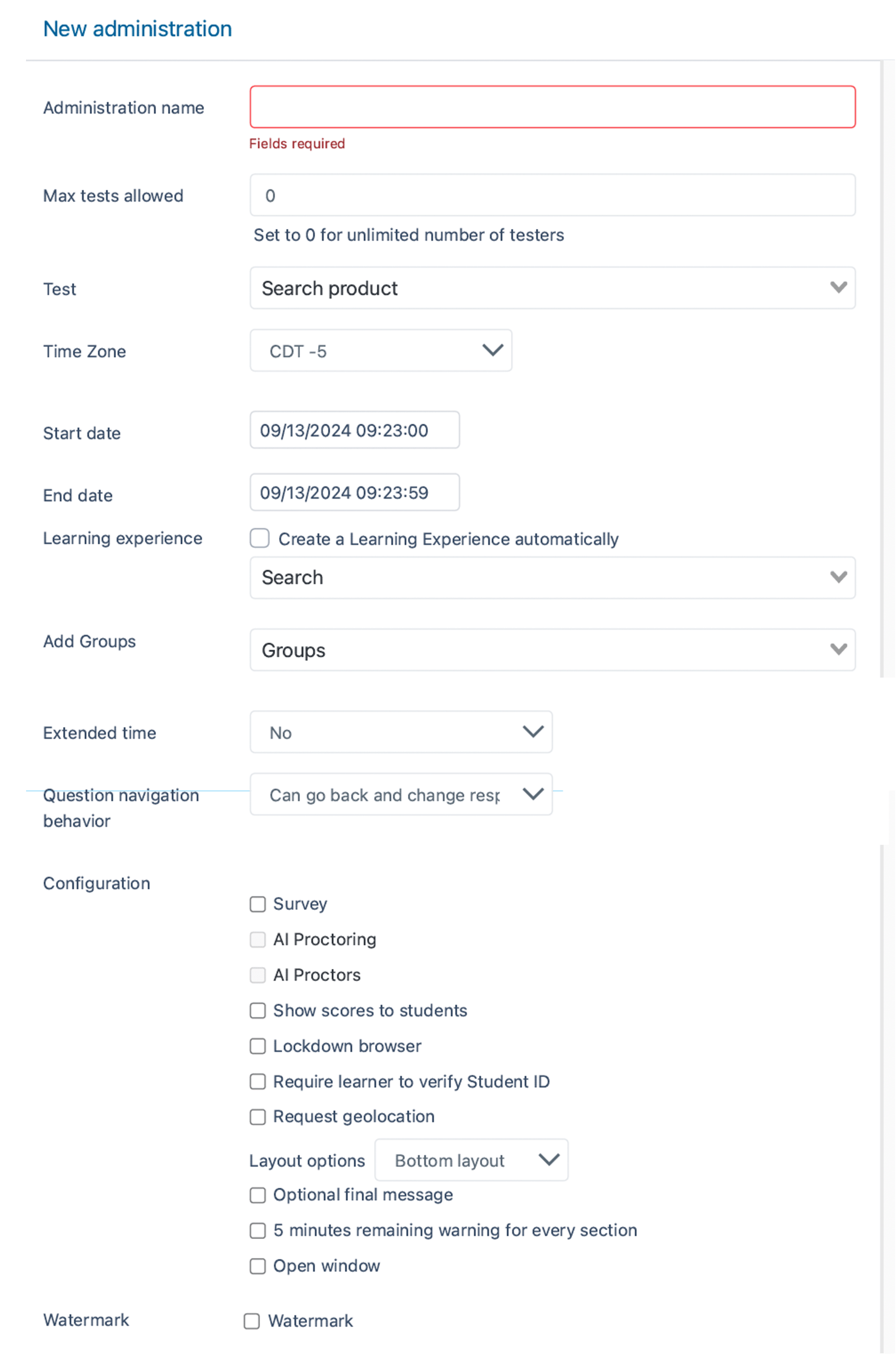 E-Proficiency Profile Administrator - Quick Start Guide