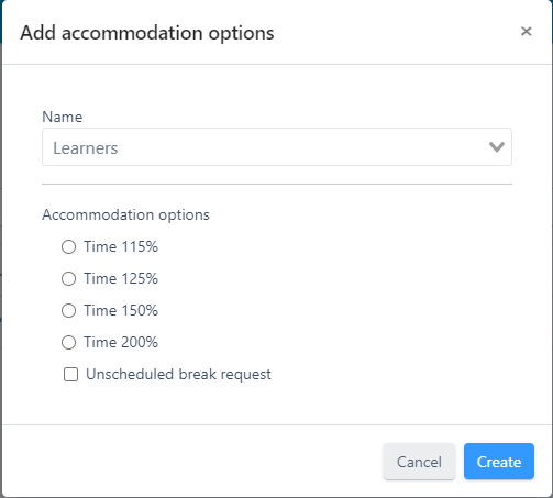 Accommodation Options