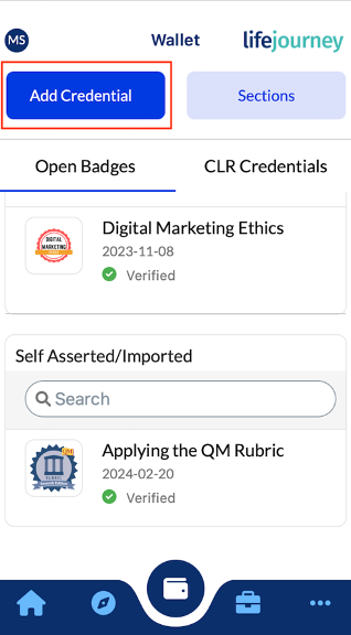How to import a Credential from Credly
