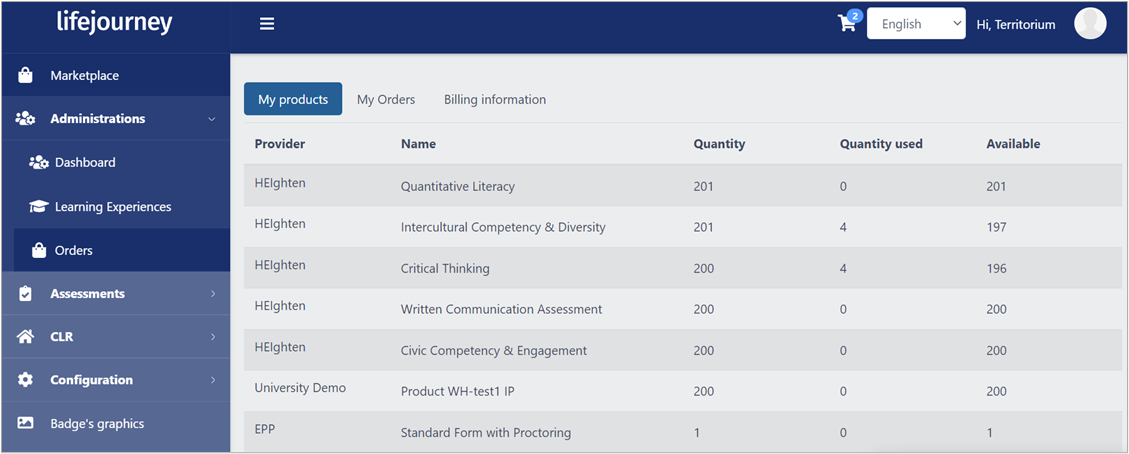 E-Proficiency Profile Administrator - Quick Start Guide